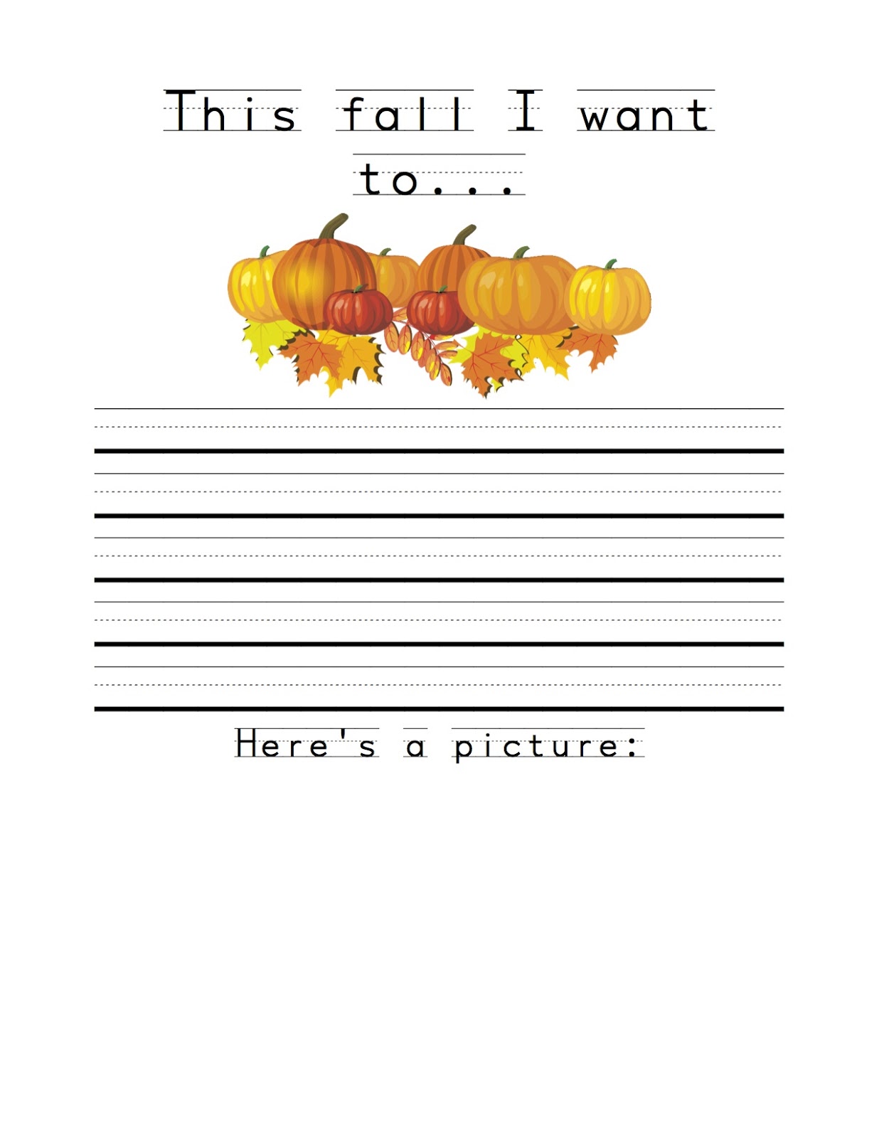 Preschool Fall Journal | The Crafty Teacher