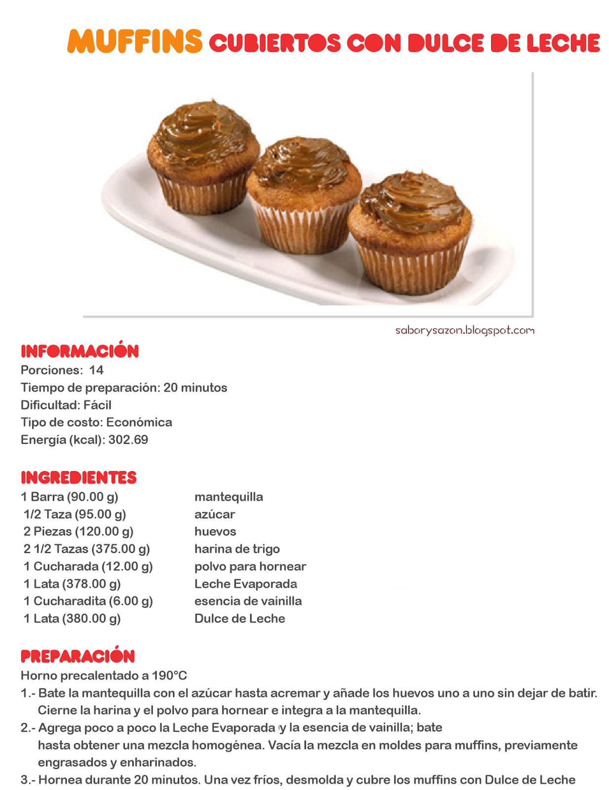 COMO PREPARAR MUFFINS CUBIERTOS CON DULCE DE LECHE - RECETAS DE POSTRES ...
