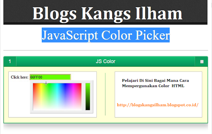 Java Script Color Picker