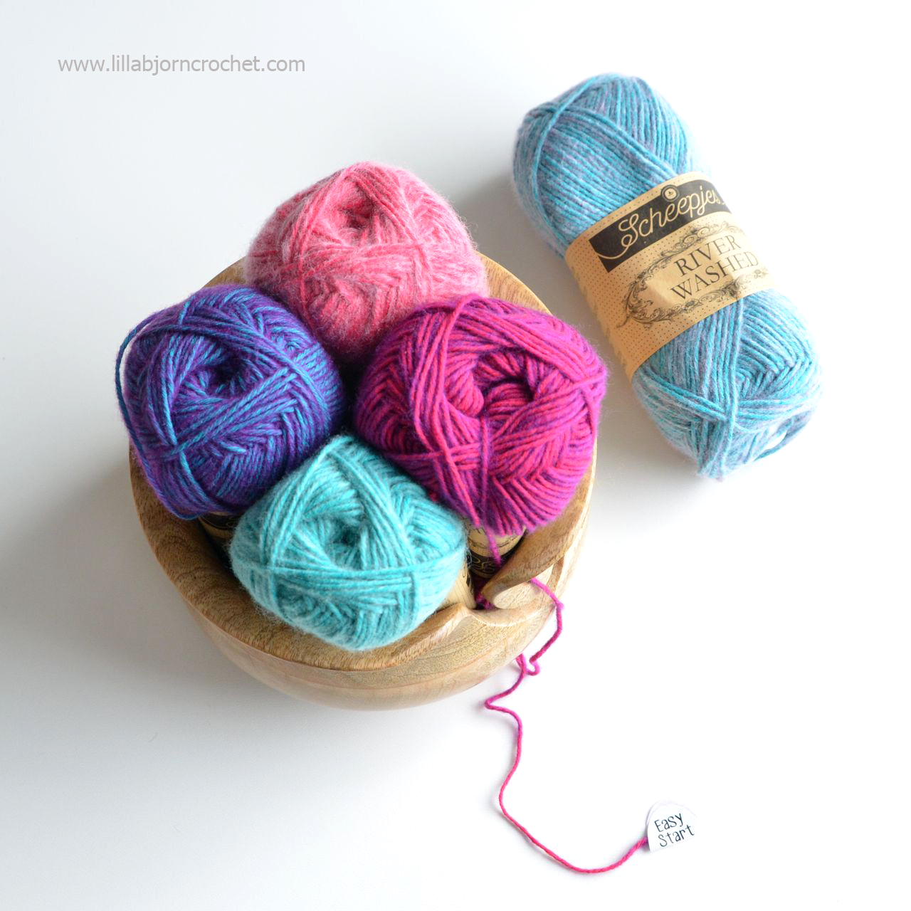 River Washed: new yarn in a famous family | LillaBjörn's Crochet World