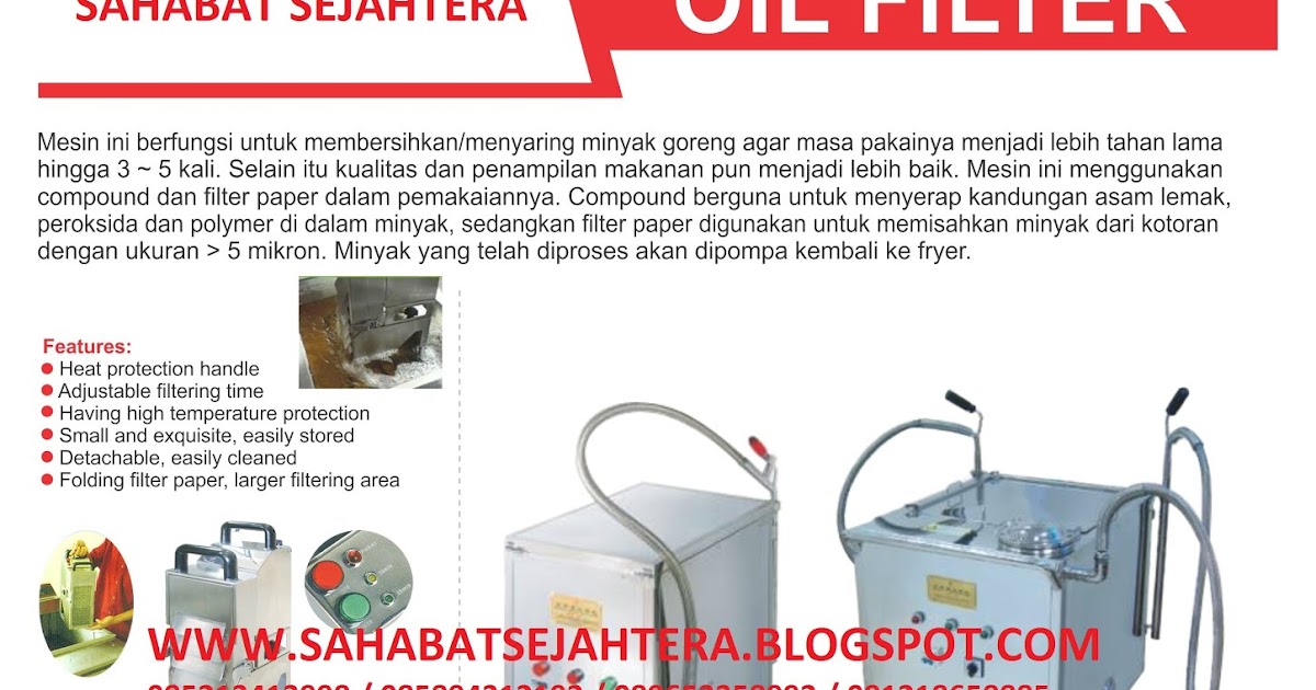 sahabatsejahtera: OIL FILTER / MESIN PENYARING MINYAK GETRA