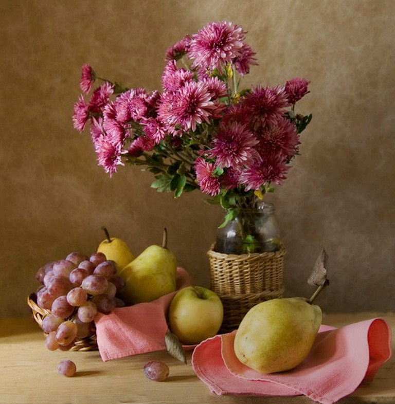 Imágenes Arte Pinturas: Bodegón con flores
