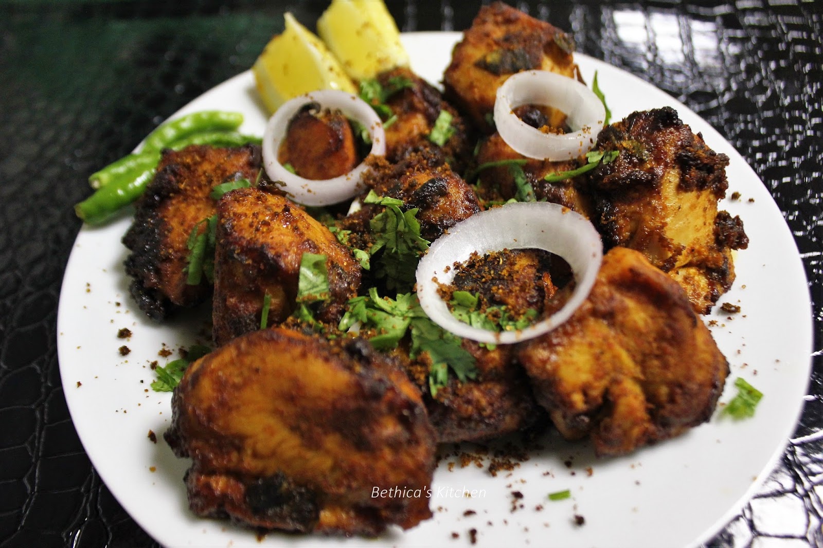Bethica's Kitchen Flavours: Grilled Podi (Gunpowder) Chicken