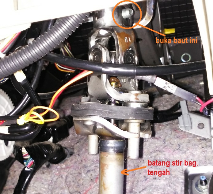 karet steering column robek, buat suara mesin innova masuk {zabdoel}