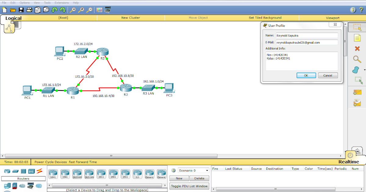 Universal Network: PKA 7.2.2.4 Packet Tracer - Configuring Basic EIGRP ...
