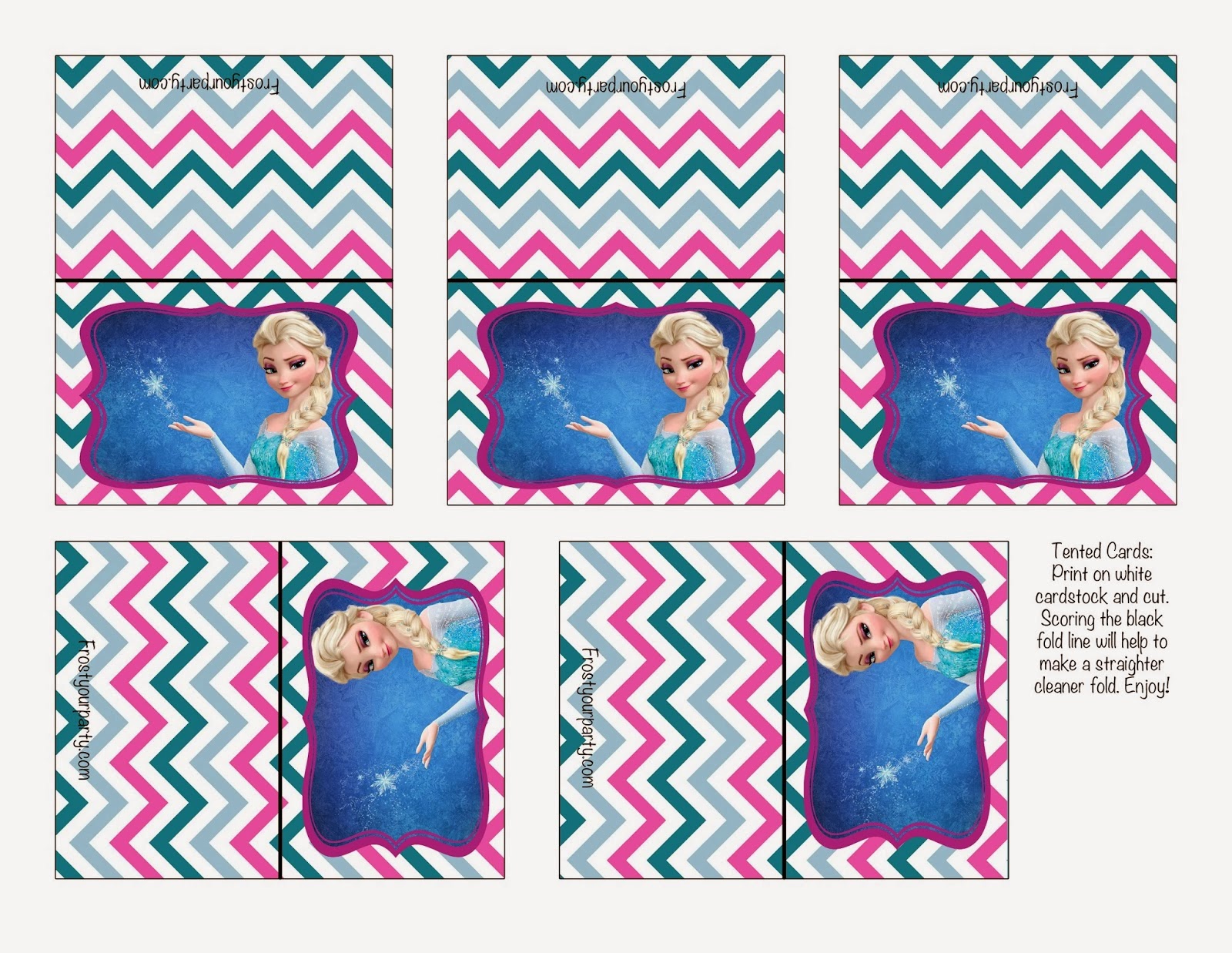 Frozen: Colored Free Printable Party Kit. - Oh My Fiesta! in english