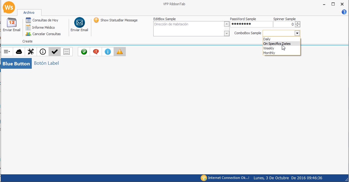 Componentes 2K para Visual FoxPro 9.0: MENU RIBBON
