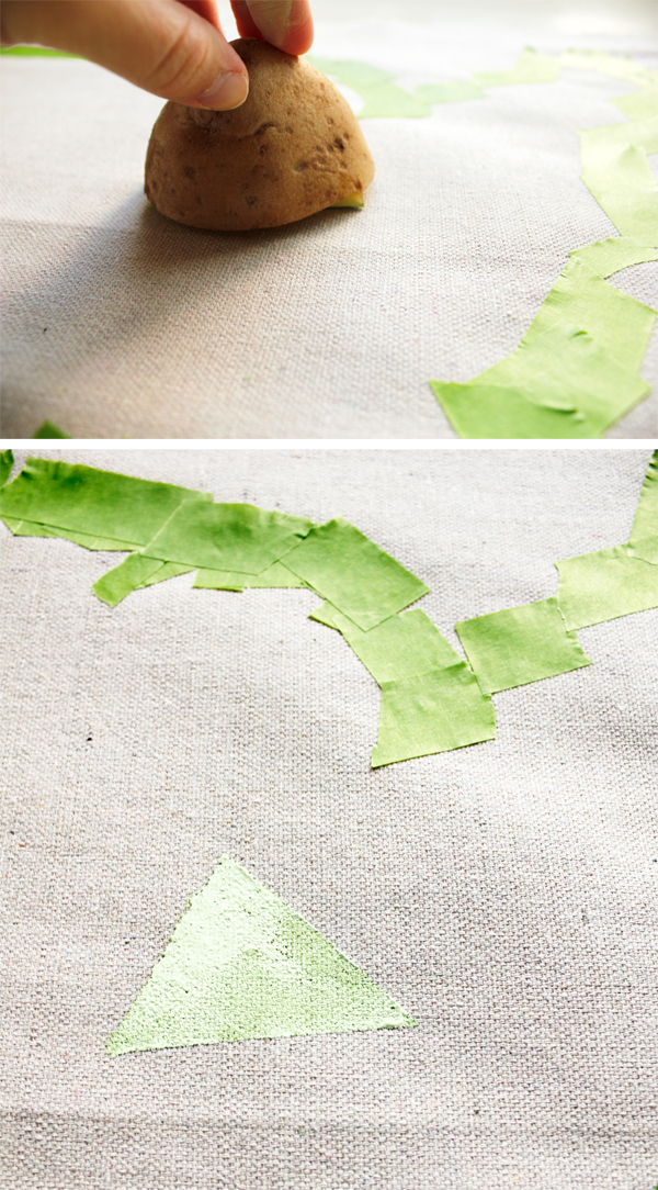 a ruffled life: Veggie Stamp DIY!