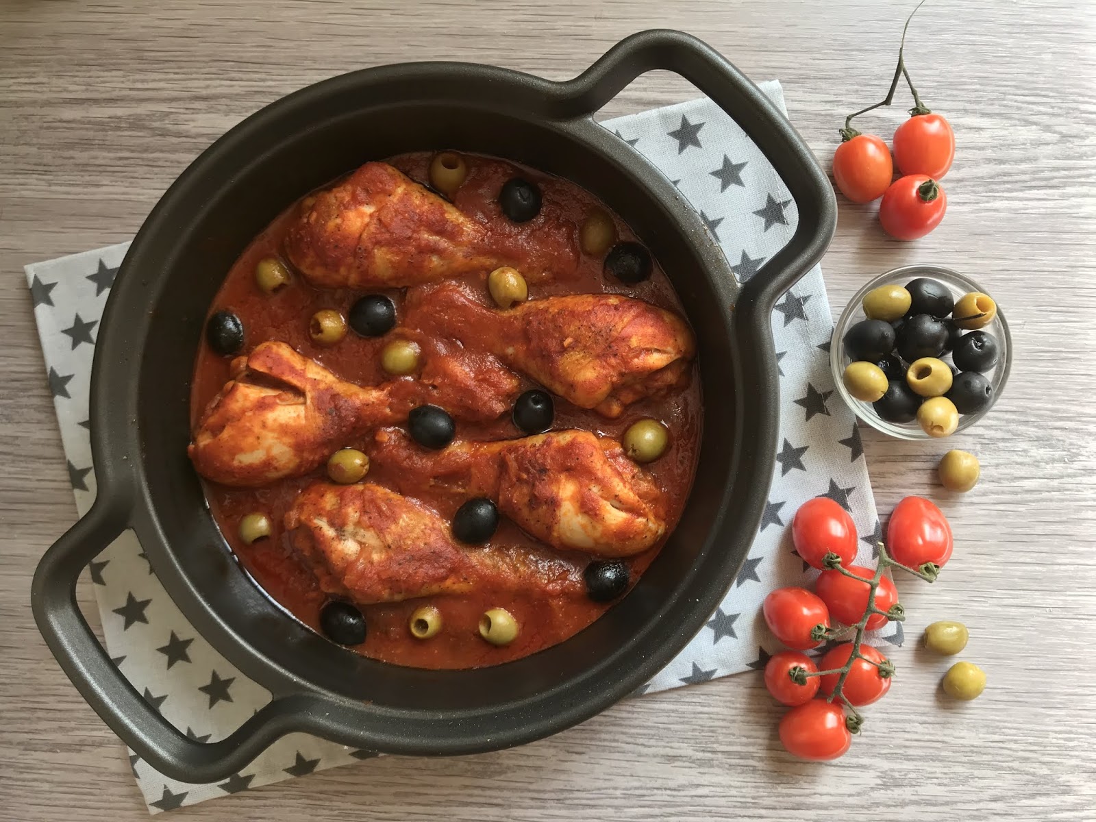 Pollo con aceitunas al estilo provenzal (con vídeoreceta). Reto CocinArte