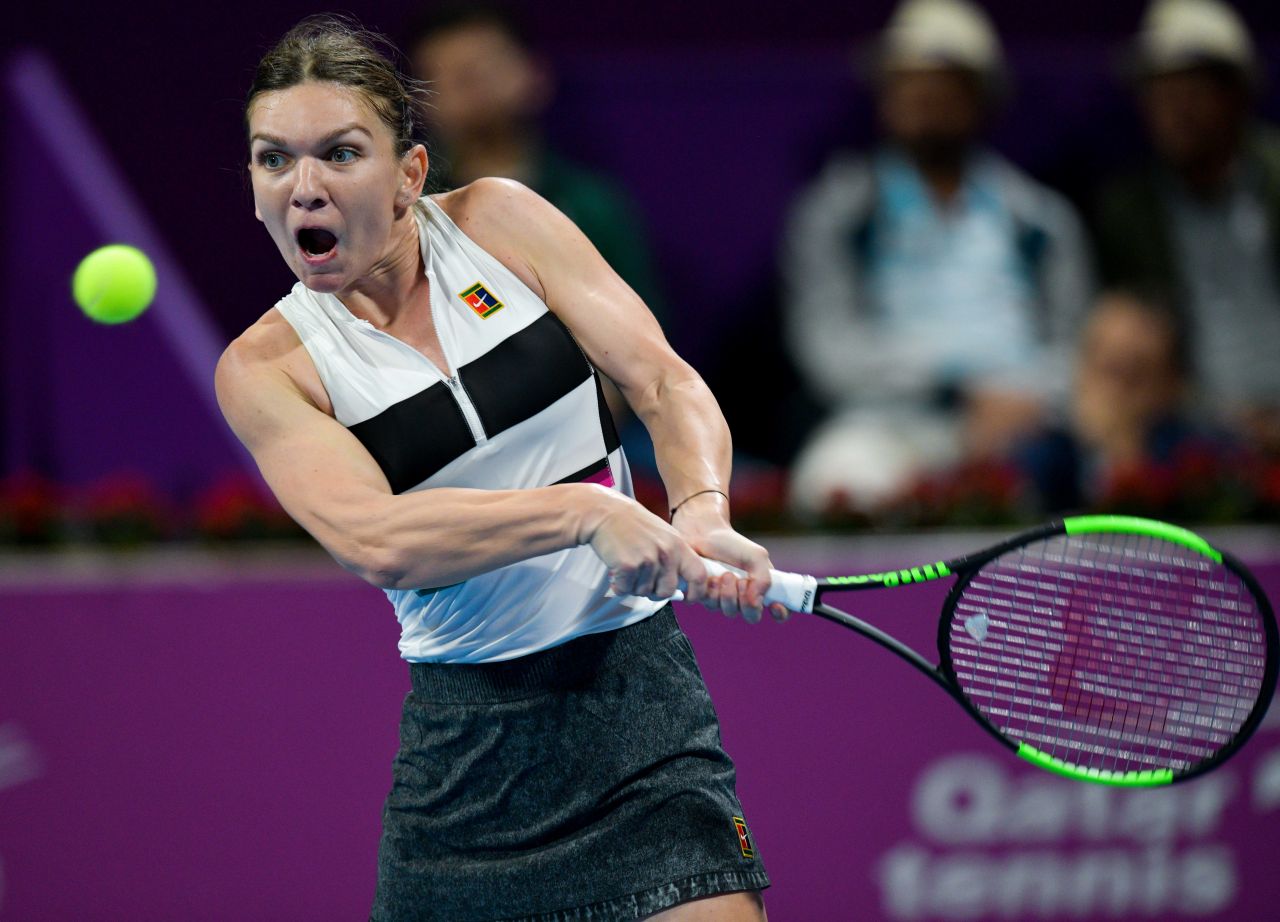 Simona Halep Clicked At Final Match 2019 WTA Qatar Open in Doha