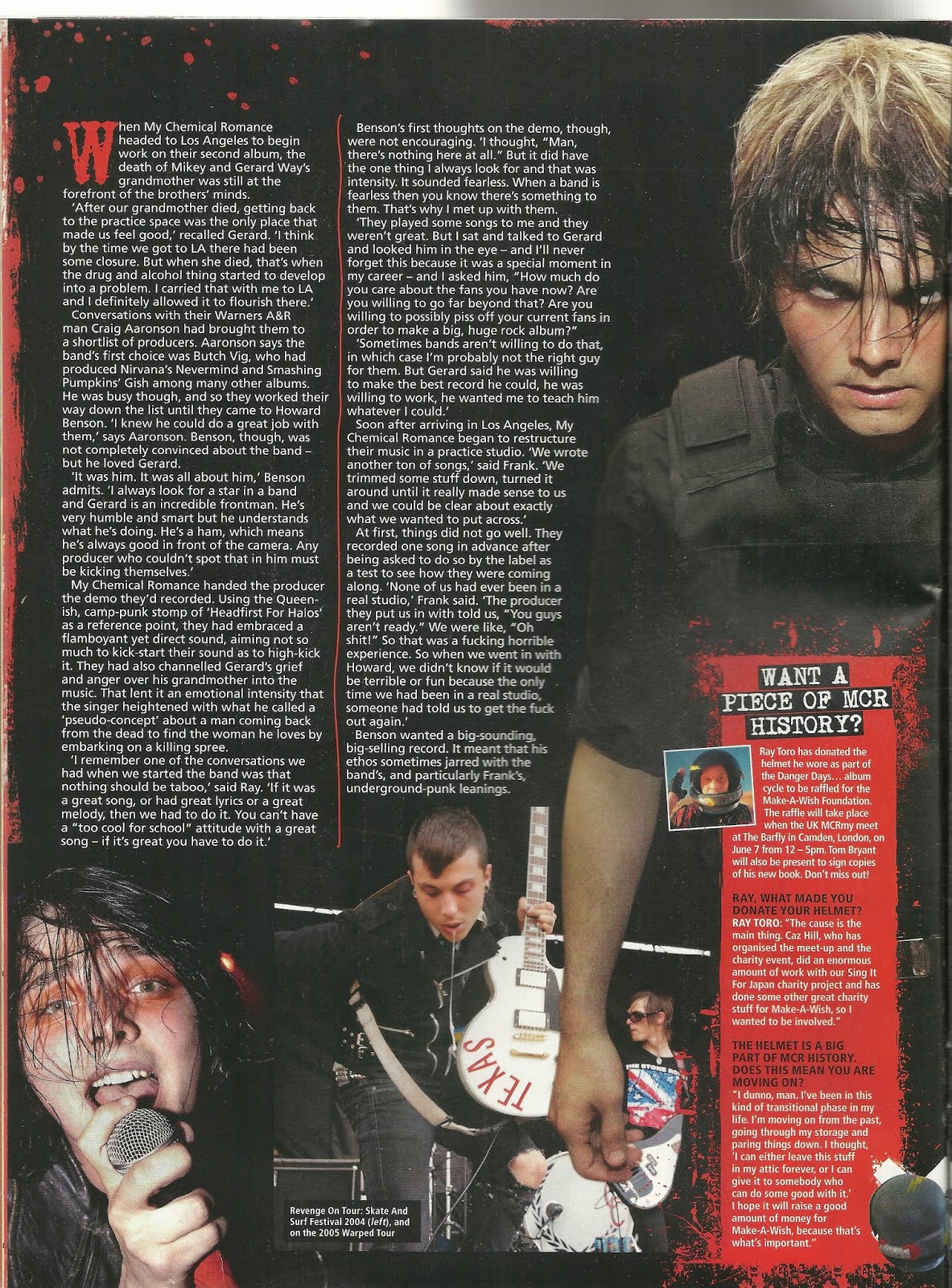 Gallons of the Stuff - A Collection of MCR Magazine Scans