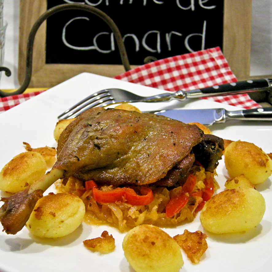 Culinaire Bagage: Zelfgemaakte confit de canard, gekonfijte eendenbouten