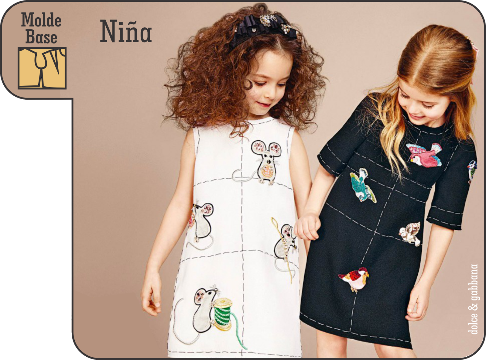 Moldes base niña