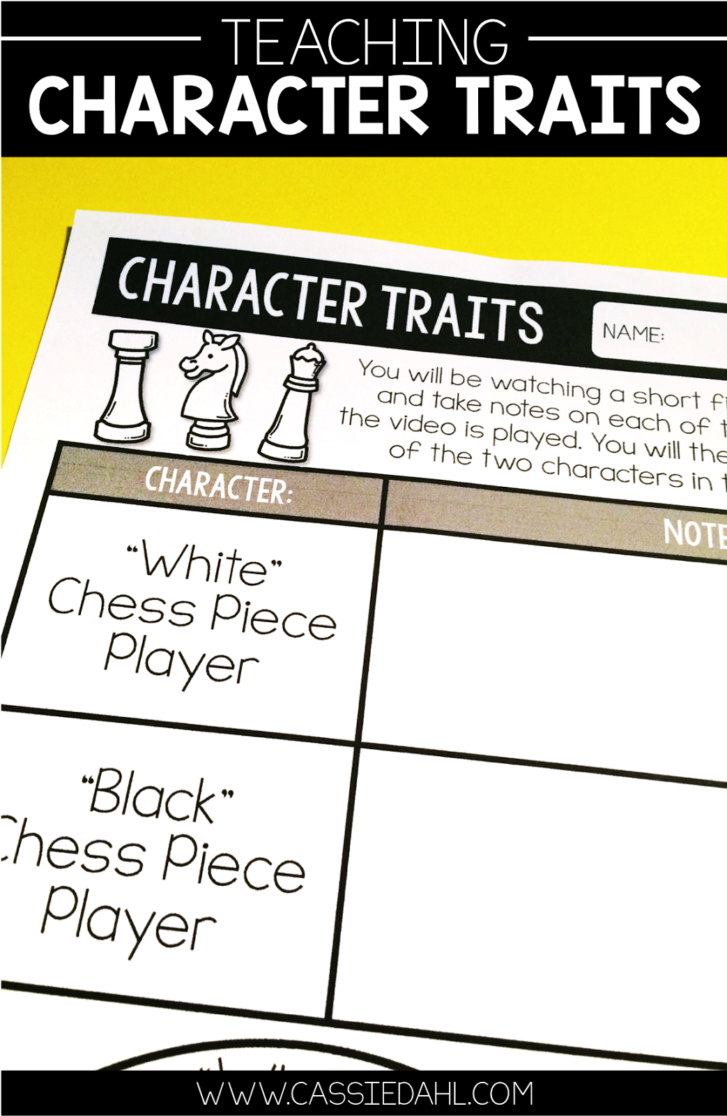 Teaching Character Traits - Cassie Dahl: Teaching & Technology