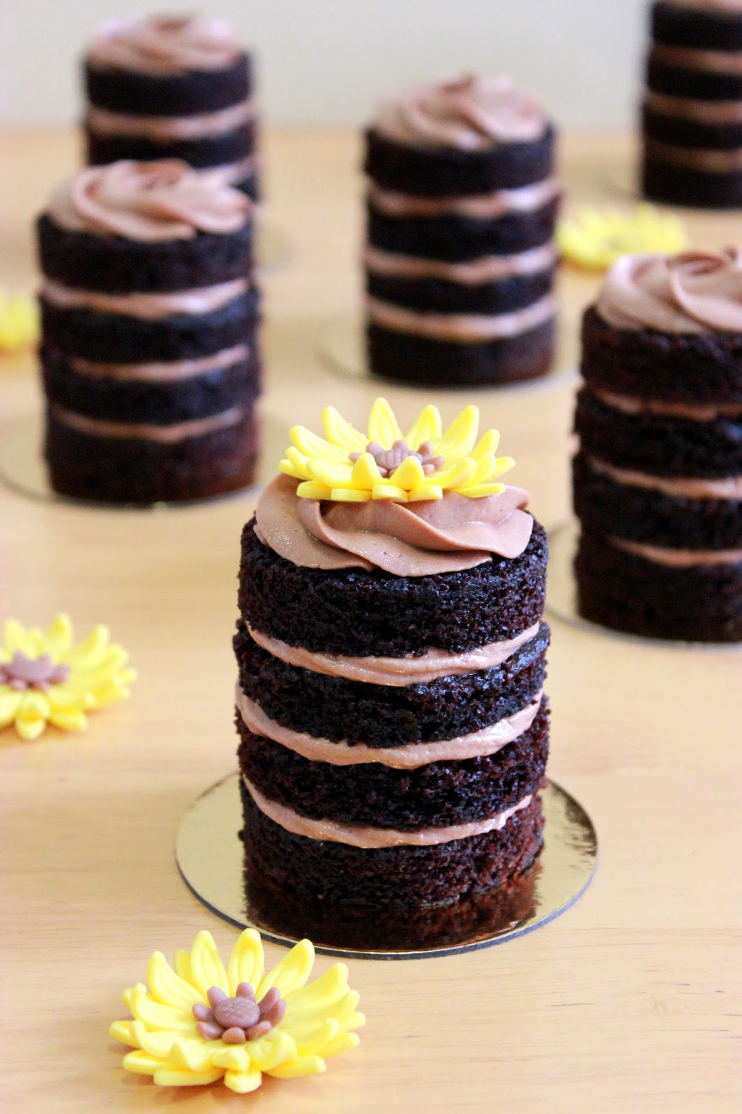 Kiara`s cakes: Tartas individuales de chocolate / Individual chocolate cake