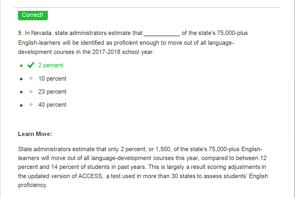 "How Much Do You Know About English Language Learners?