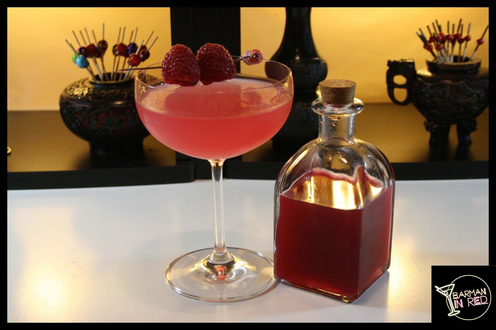 Cocteles con Vodka "Rosa Roja"