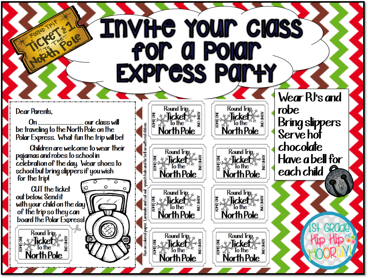 1st Grade Hip Hip Hooray!: Hop on board...It's the Polar Express