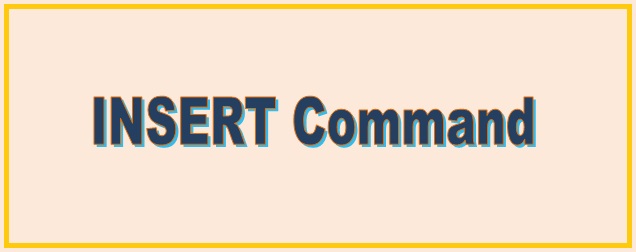 Insert Insert Sql Dml Command