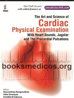The Art & Science of Cardiac Physical Examination | booksmedicos