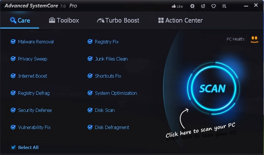 Key Advanced SystemCare Pro 7 bản quyền 1 năm