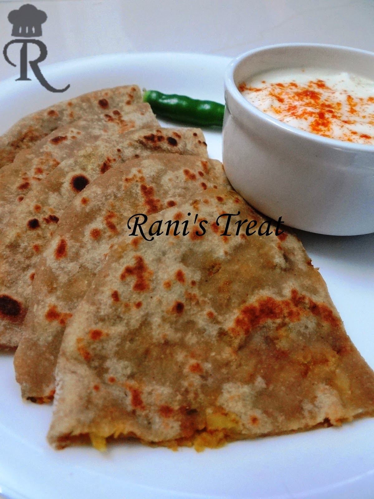 Rani's Treat: Mooli ka Paratha | Mooli Parantha| Stuffed Radish Paratha