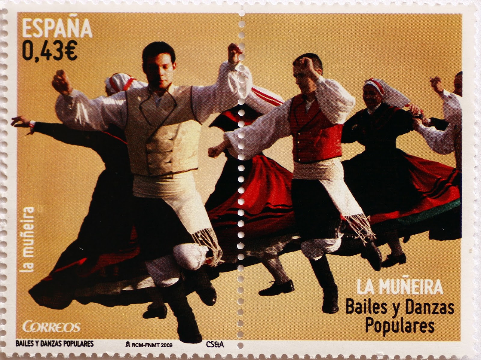 Sellos de Filatelia de España: BAILES Y DANZAS POPULARES