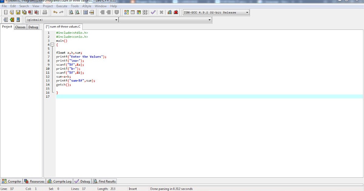 C Language Program to calculate the first four Moments about mean.