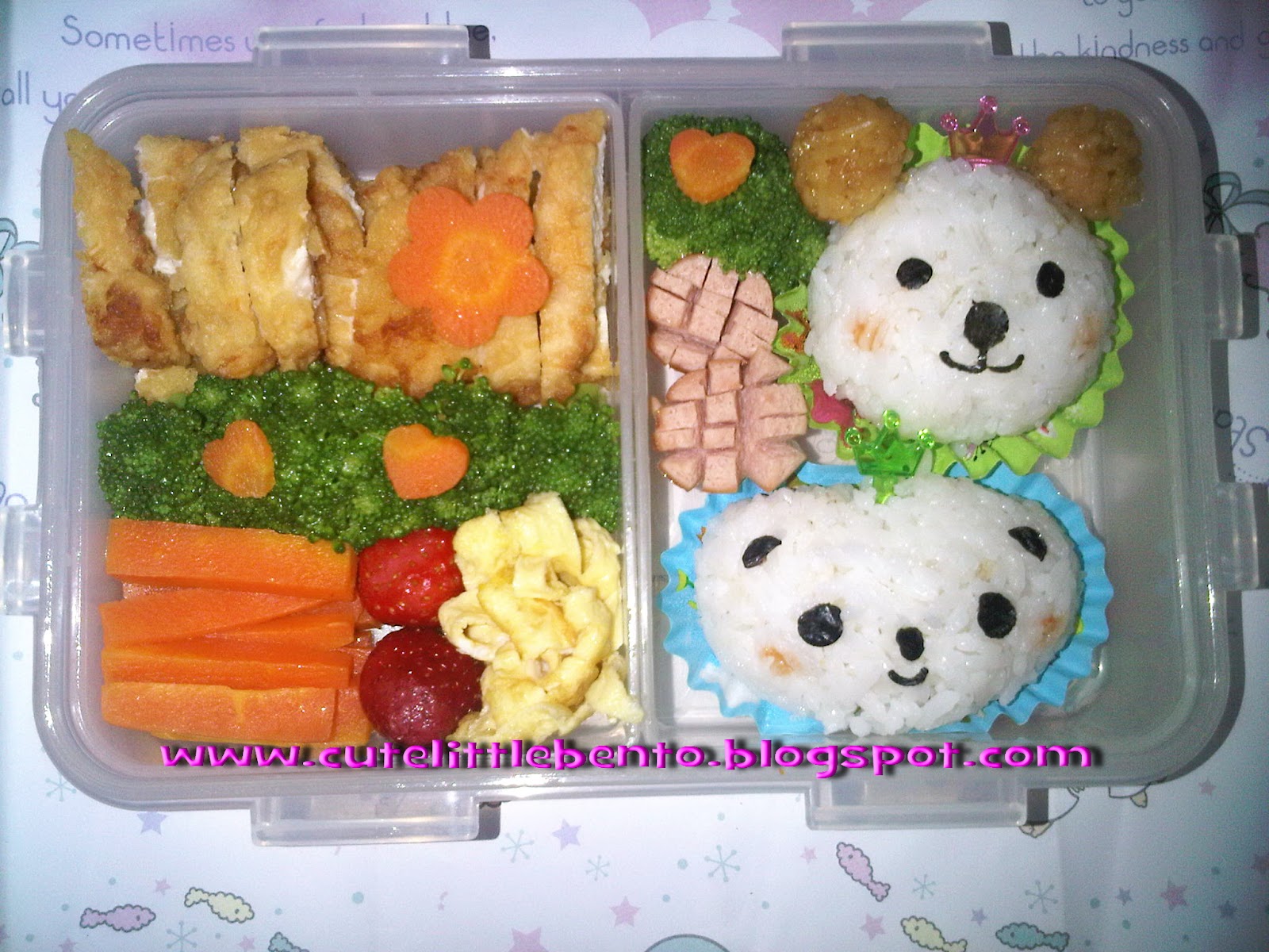 Cute Little Bento: Panda and Koala Bento ,,, Bento # 009