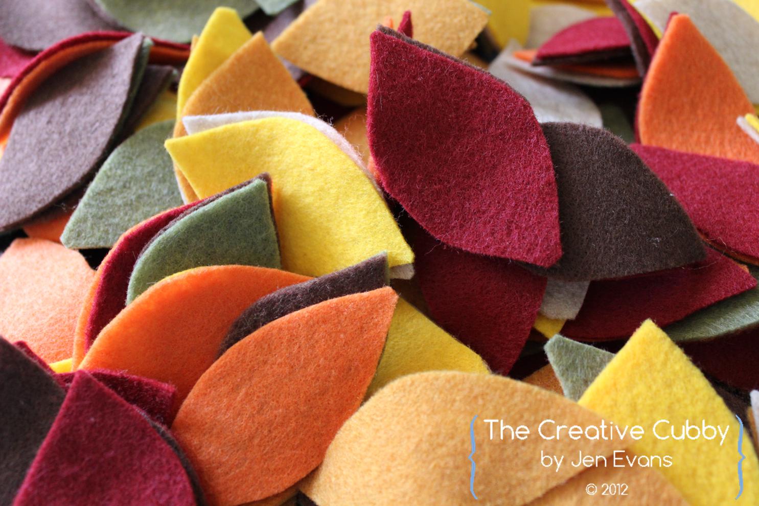 The Creative Cubby: Fall Felt Leaf Garland