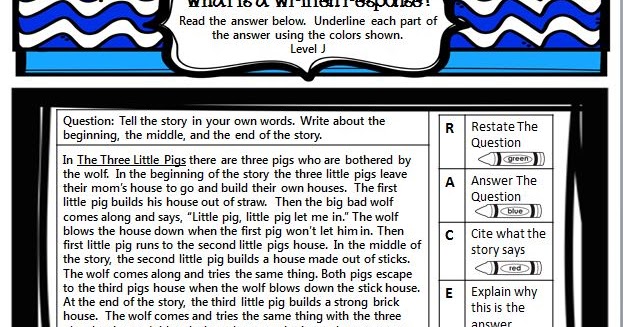 Blue Ridge Second Grade Days: Teaching The R.A.C.E Strategy To Answer ...