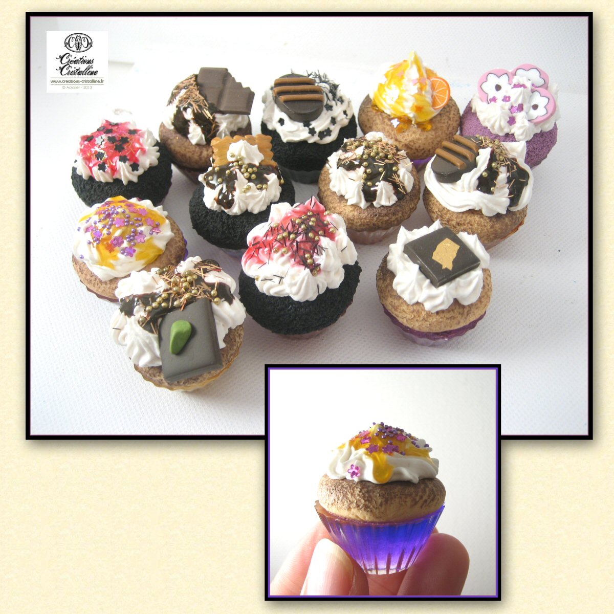 Fimo Cristalline, tuto et bijoux en polymère: Cupcake Fimo et ...