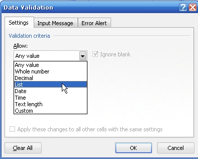 My Education: Fungsi IF Dengan Validasi Data pada Excel