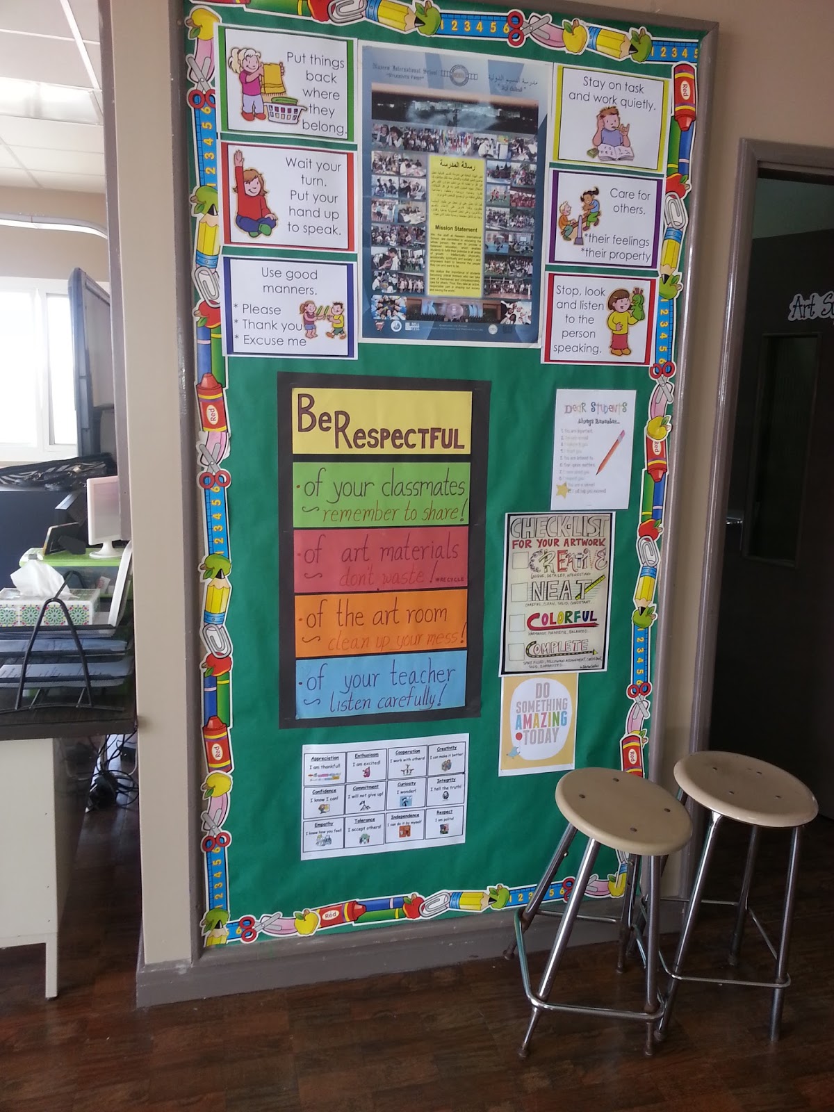 Mrs.Berenice's Art Room: Door displays