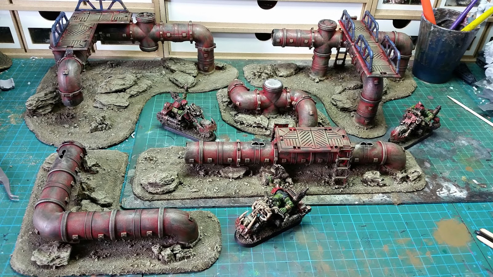 The Anarchy of Anton!: Mantic plastic pipe terrain for Gorkamorka ...