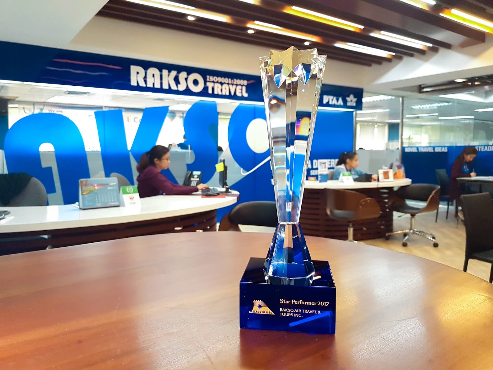 RAKSO TRAVEL: Awarded as "STAR PERFORMER 2017" by Star Cruises