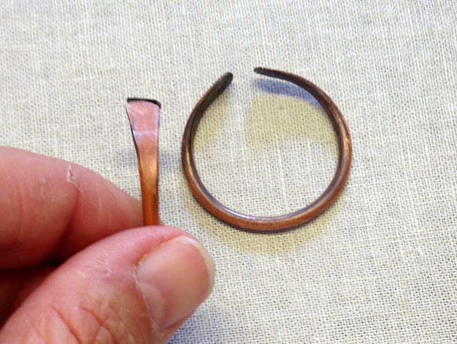 Lisa Yang Jewelry - Free Projects and Patterns: Copper Forged Hoop ...