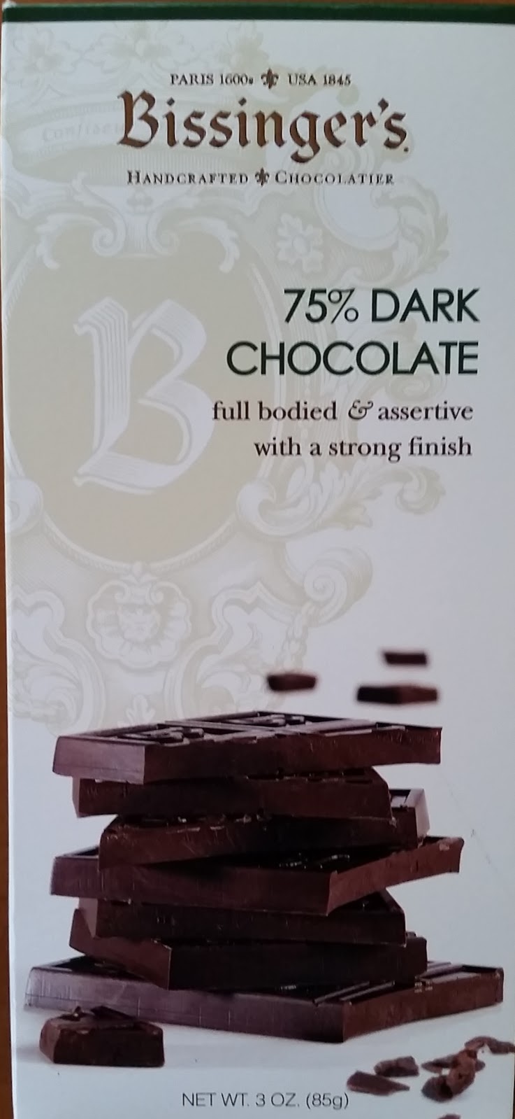 Chocolate Bars: Bissinger's 75% Dark Chocolate