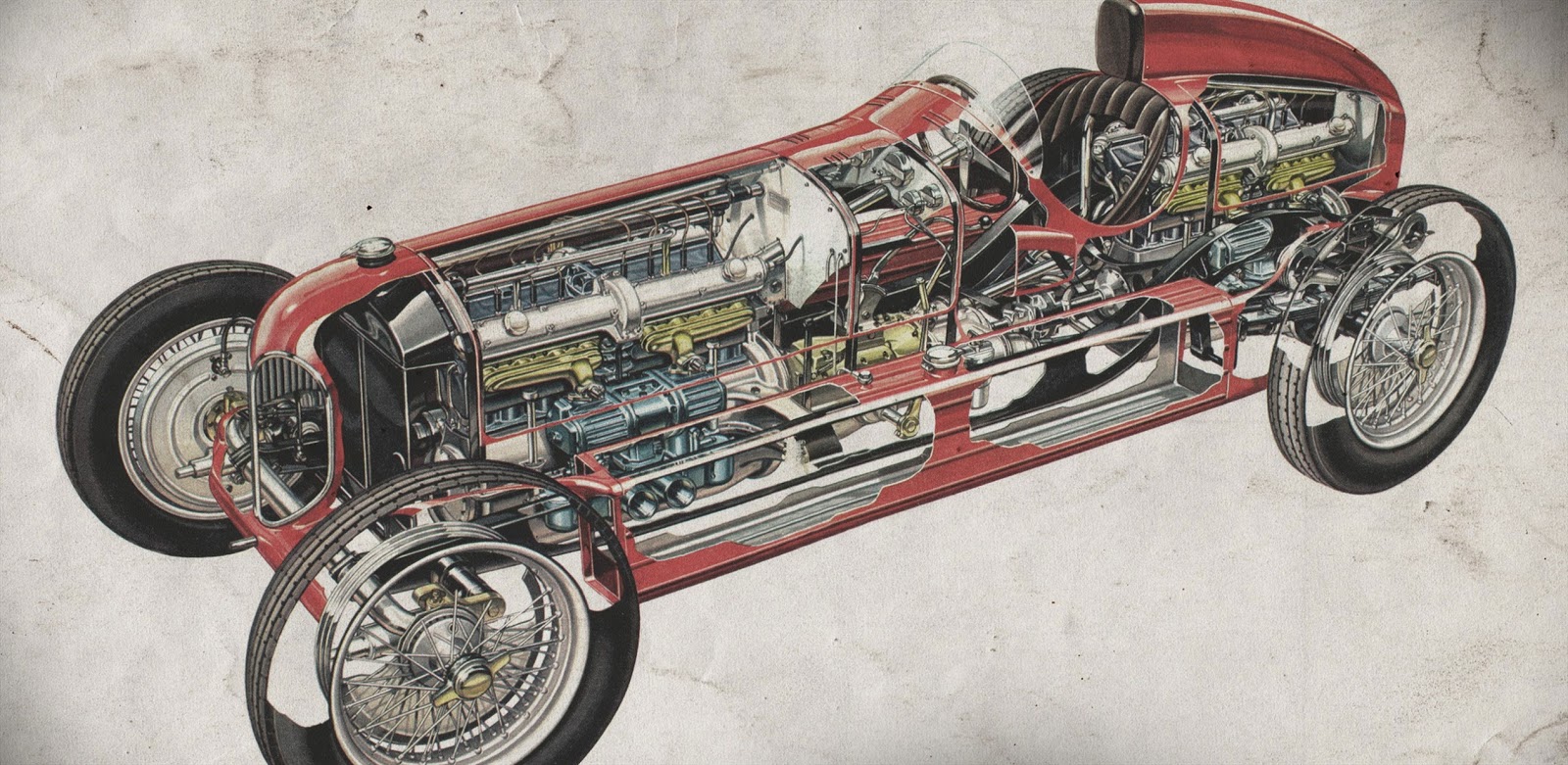 Just A Car Guy: 1936 Alfa, 2 motors. Weighing in at 1300 kilos, the 16C ...