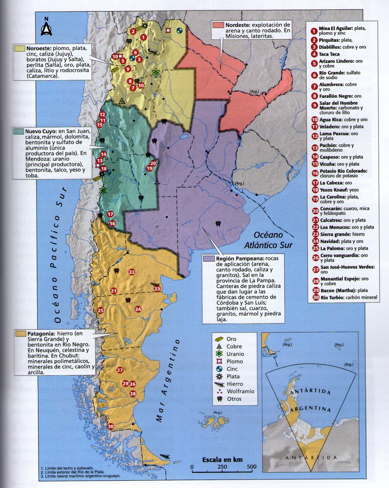 Mapa de Minería en Argentina | Geografía Social