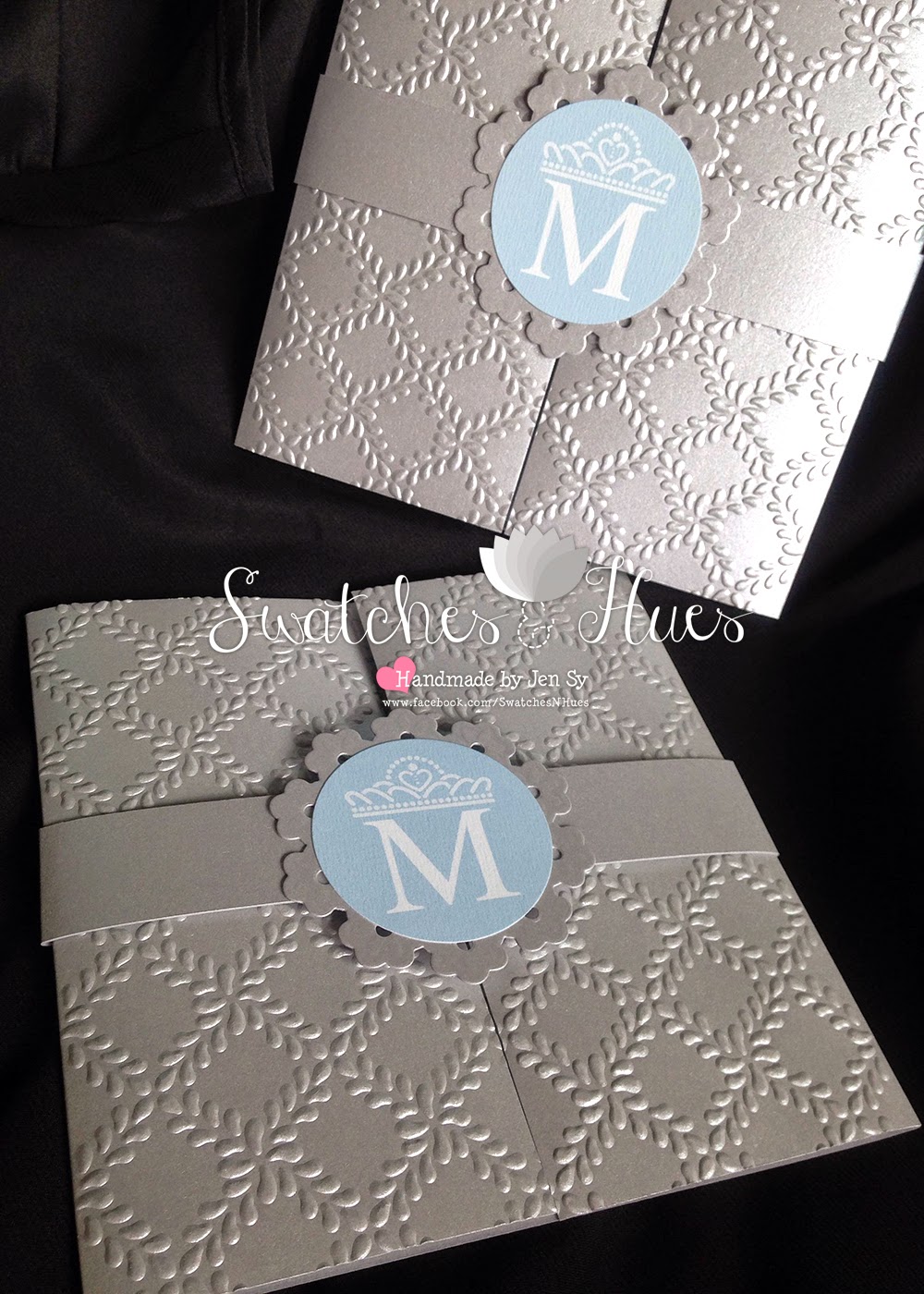 Swatches & Hues : Handmade with TLC: Gatefold embossed silver debut ...