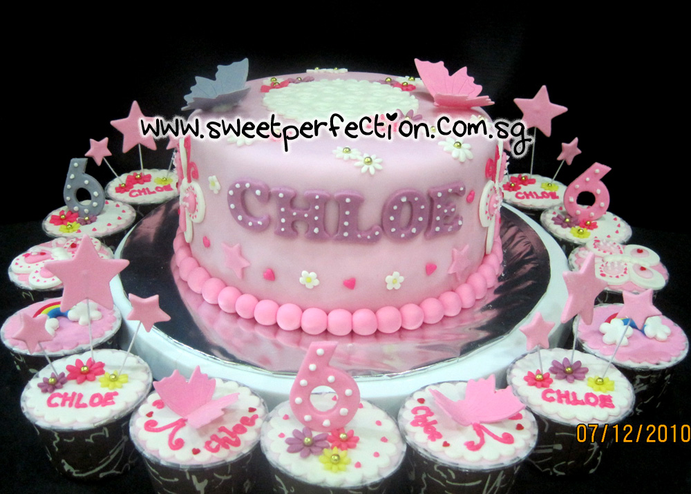 Sweet Perfection Cakes Gallery: Code Butterfly03 - Chloe Birthday Cake