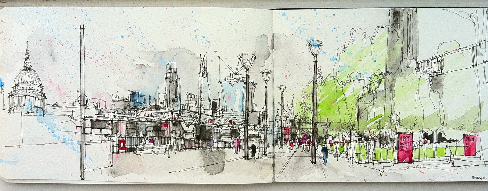 Simone Ridyard : London urban sketches