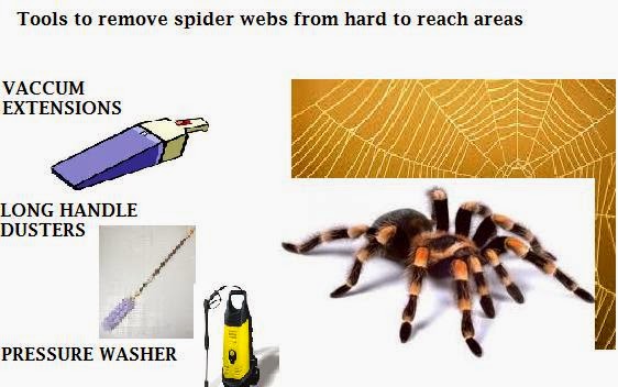 TOOLS TO REMOVE SPIDERS FROM HARD TO REACH AREAS - Home Remedies Spiders