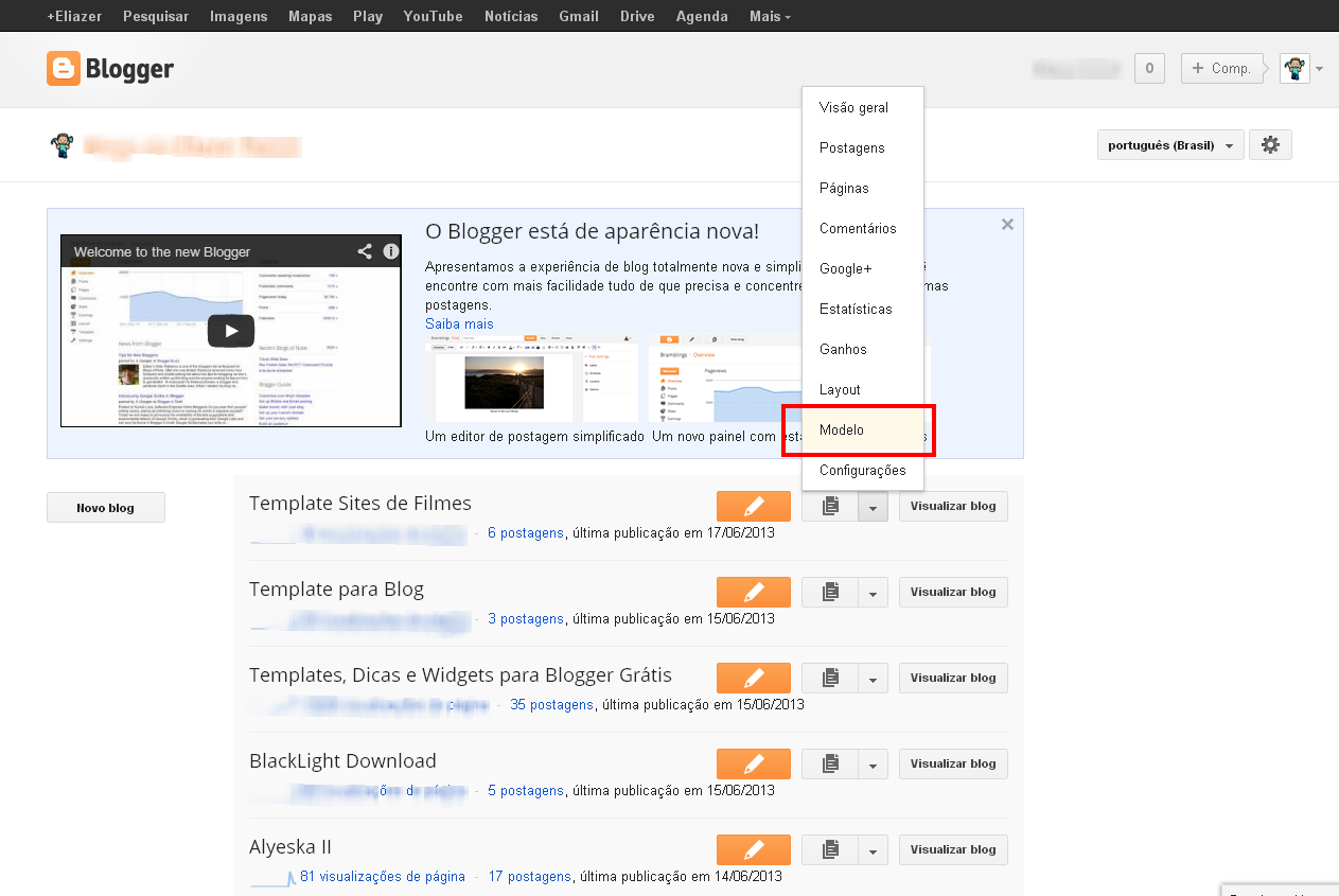 Template para Blogger | Free Blogspot Templates: Template Para Blog de ...