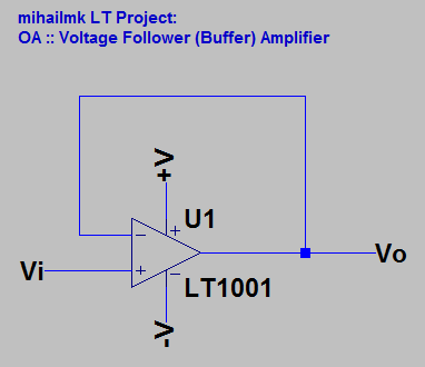 Electro-Magnetic World: Voltage follower (Buffer) Amplifier