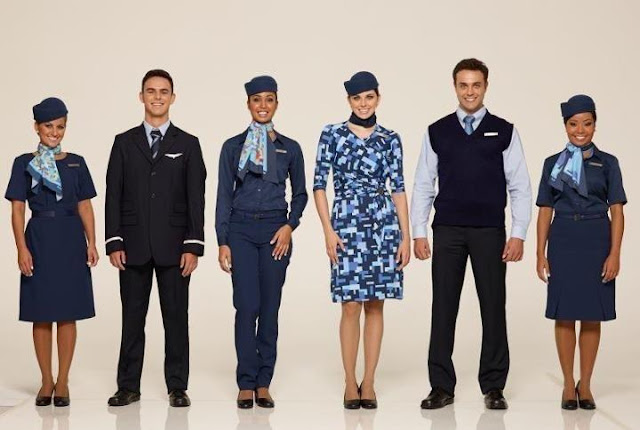 Comissarios de Bordo: Uniforme de Comissarios Azul Trip