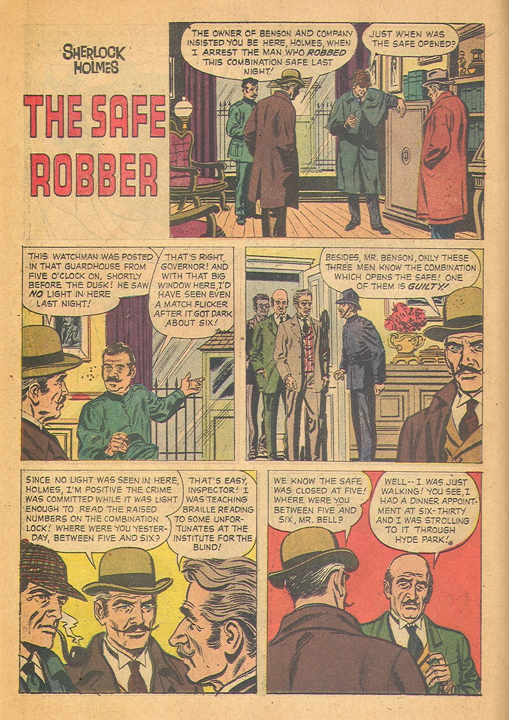 Saved From The Paper Drive: Comic Book Short Story~Sherlock Holmes "The ...