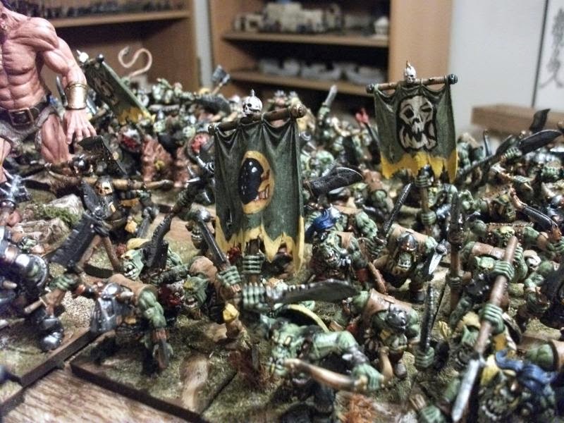 Mikeopolis: 28mm Warmaster: Orcs are ready.