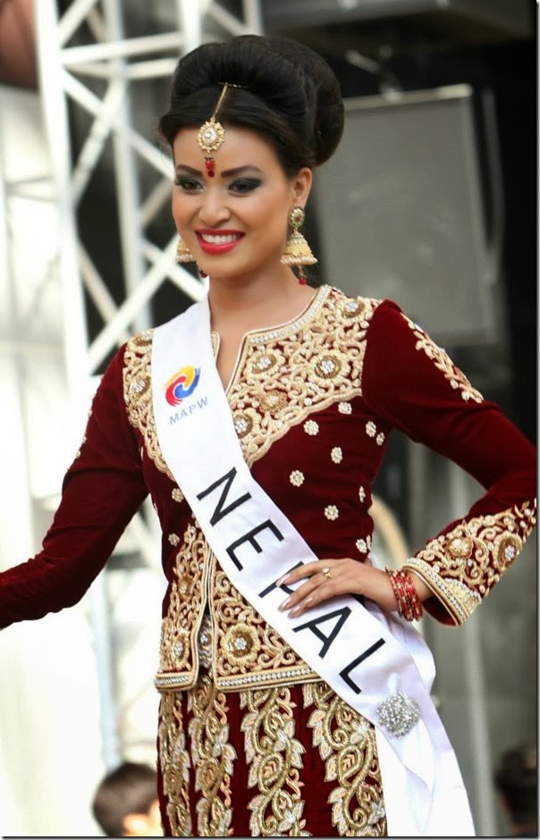 Miss Nepal Malina Joshi in the Top 15 in Miss Asia Pacific World 2013
